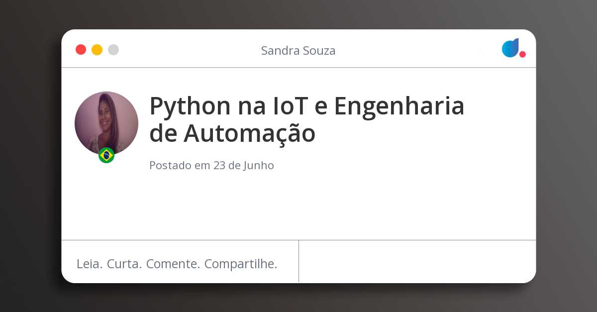 Python na IoT e Engenharia de Automação