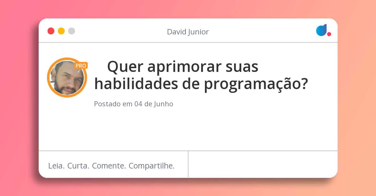 💻 Quer aprimorar suas habilidades de programação?