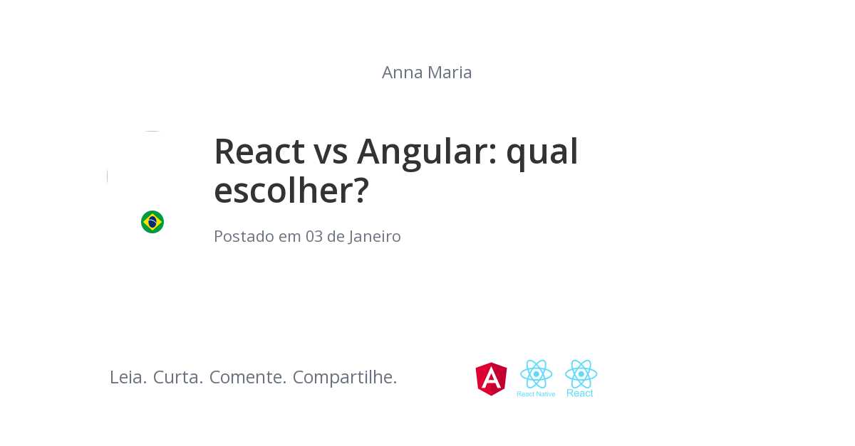 React vs Angular: qual escolher?