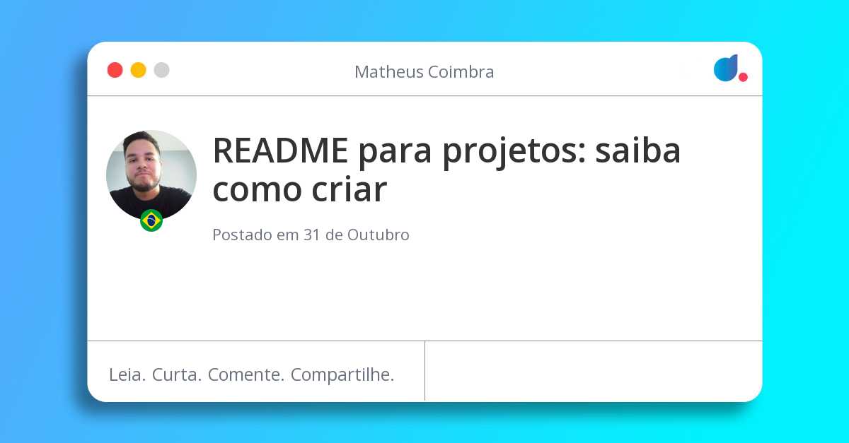 Readme Para Projetos Saiba Como Criar 