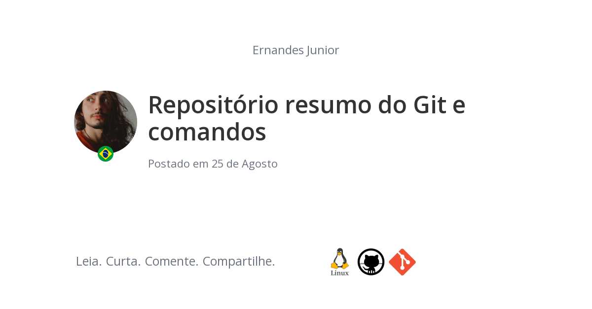 Repositório resumo do Git e comandos