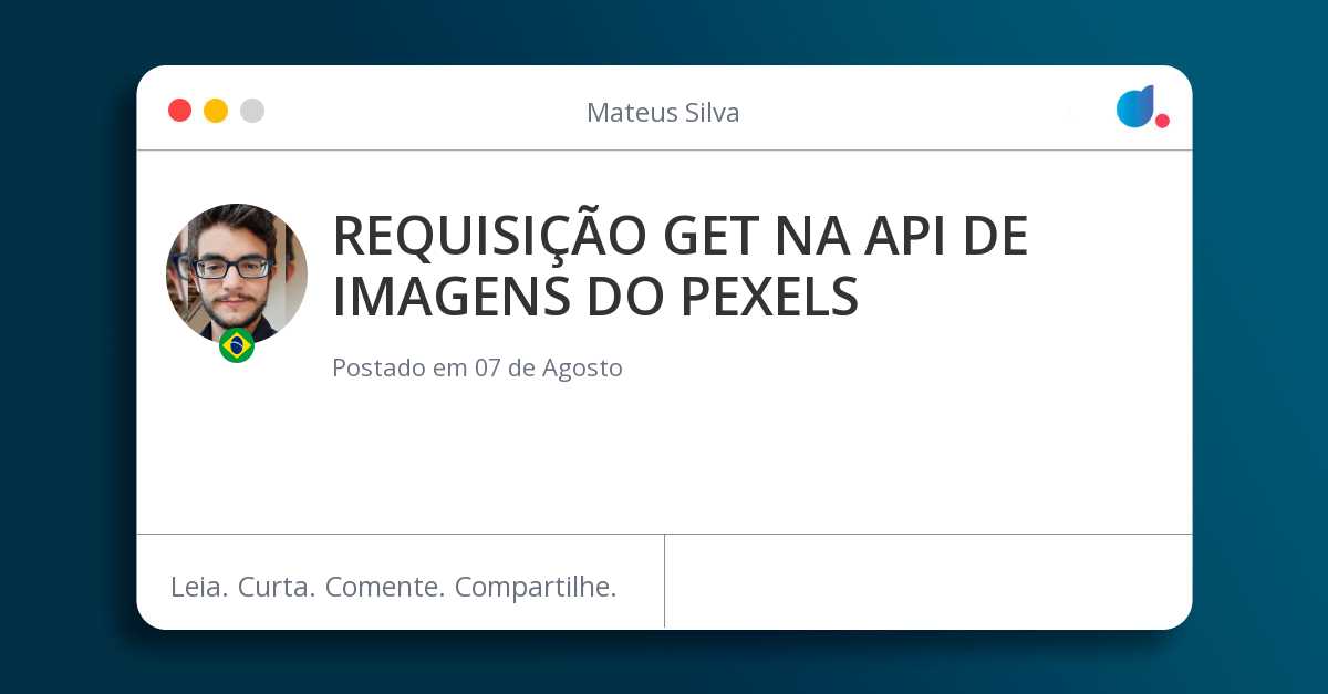 REQUISIÇÃO GET NA API DE IMAGENS DO PEXELS