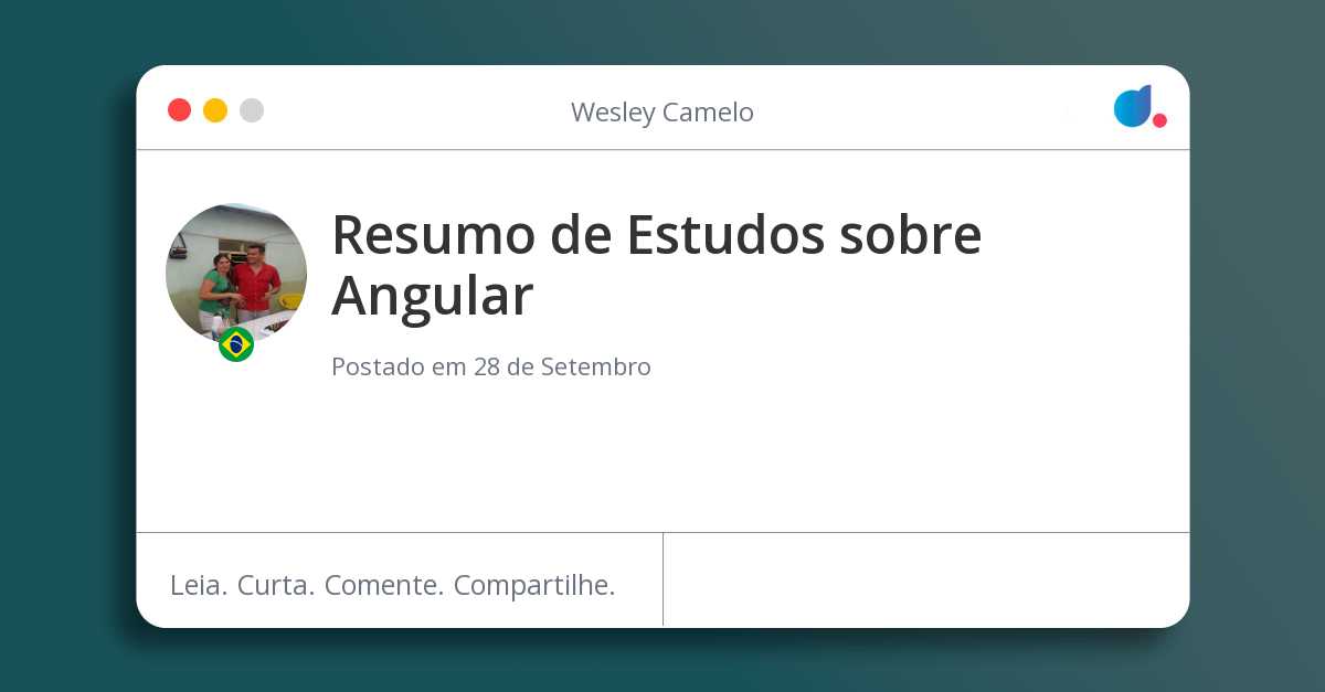 Resumo de Estudos sobre Angular