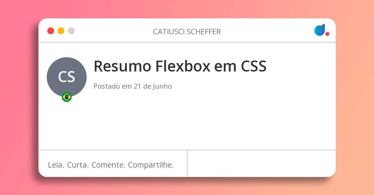 Resumo Flexbox em CSS