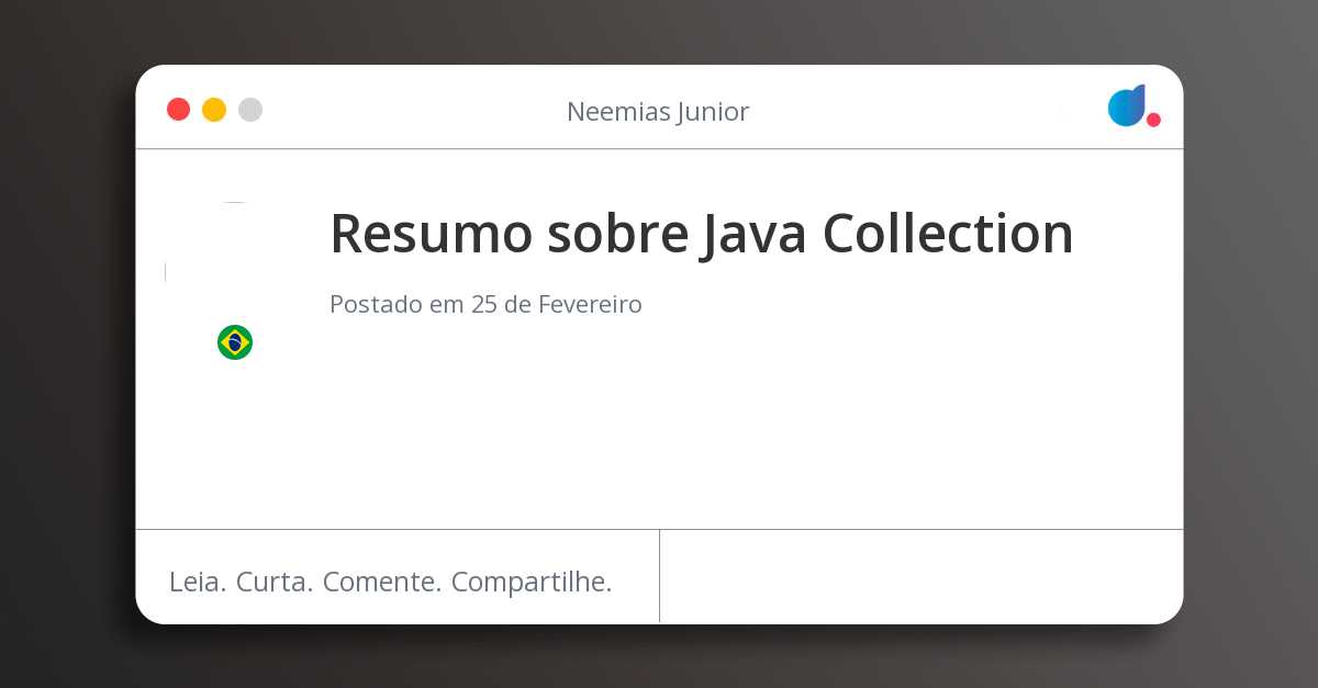 Resumo sobre Java Collection