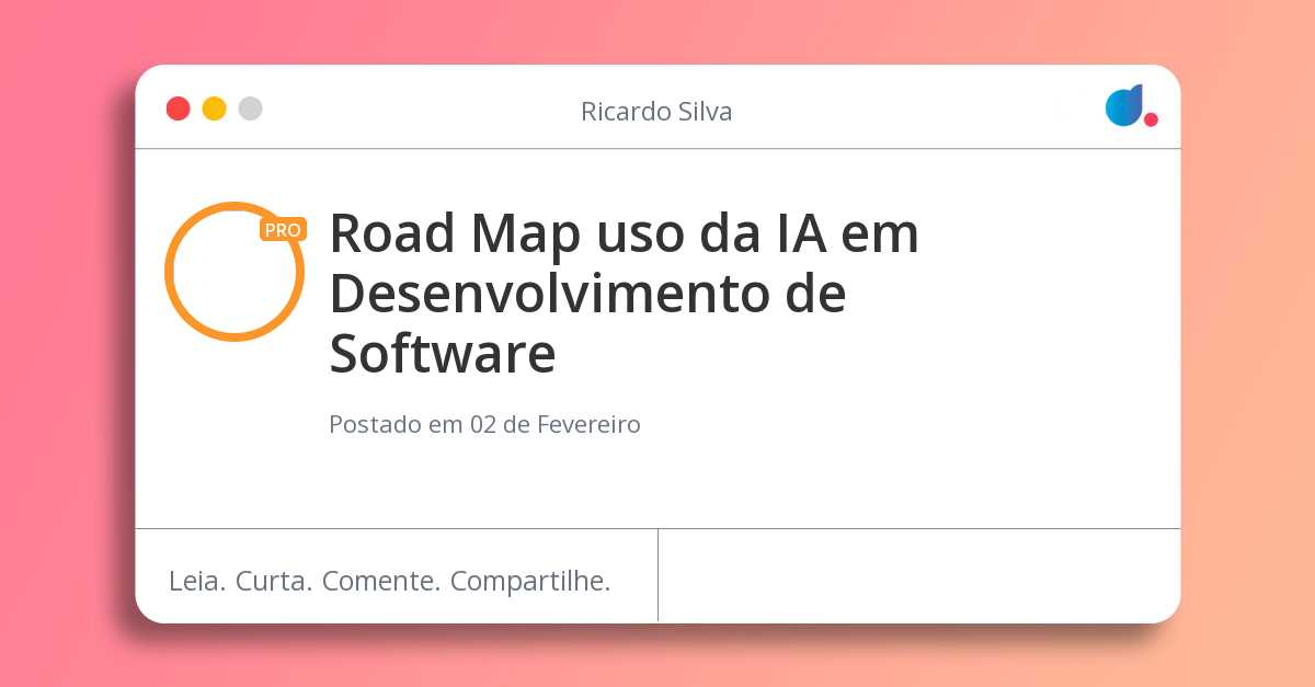 Road Map uso da IA em Desenvolvimento de Software