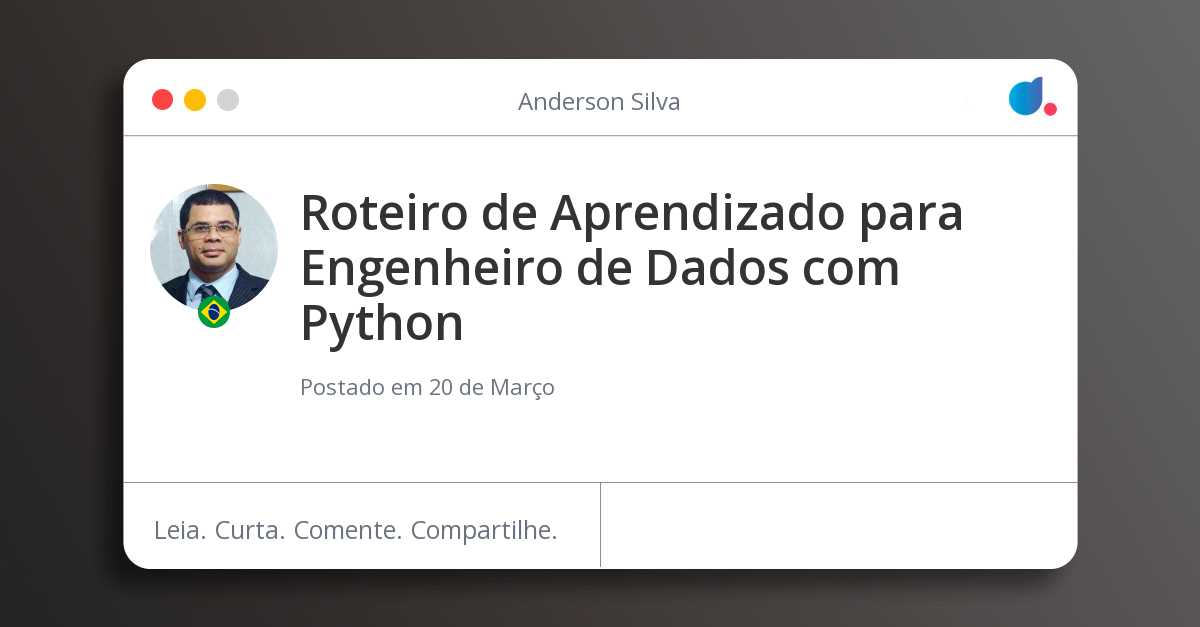 Roteiro de Aprendizado para Engenheiro de Dados com Python