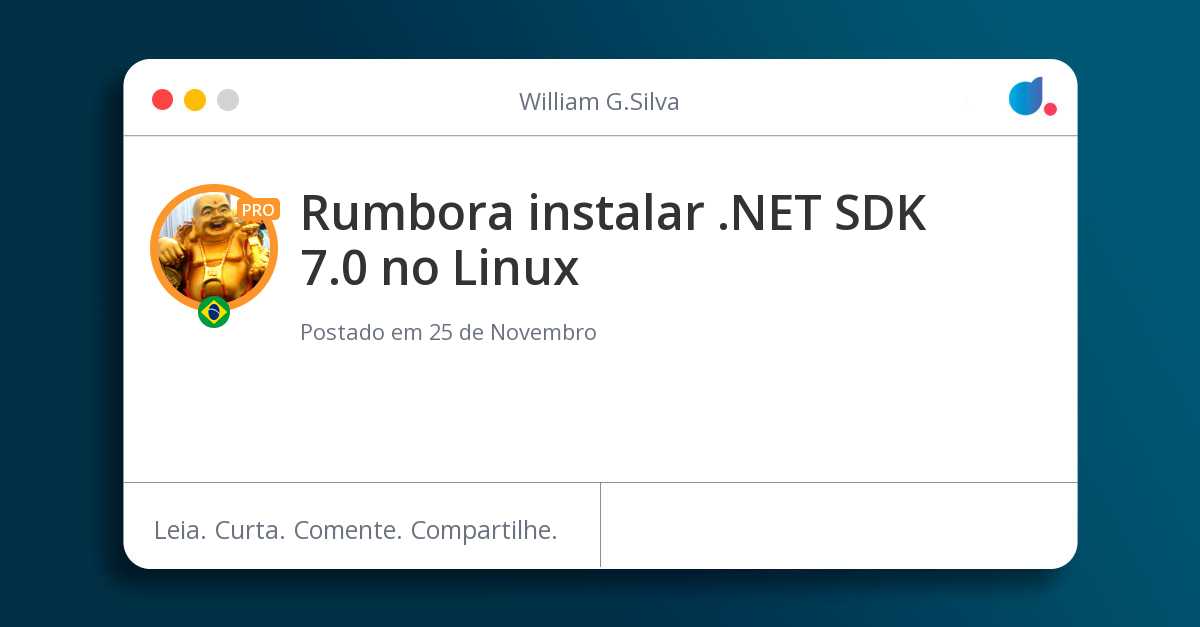 Rumbora instalar .NET SDK 7.0 no Linux