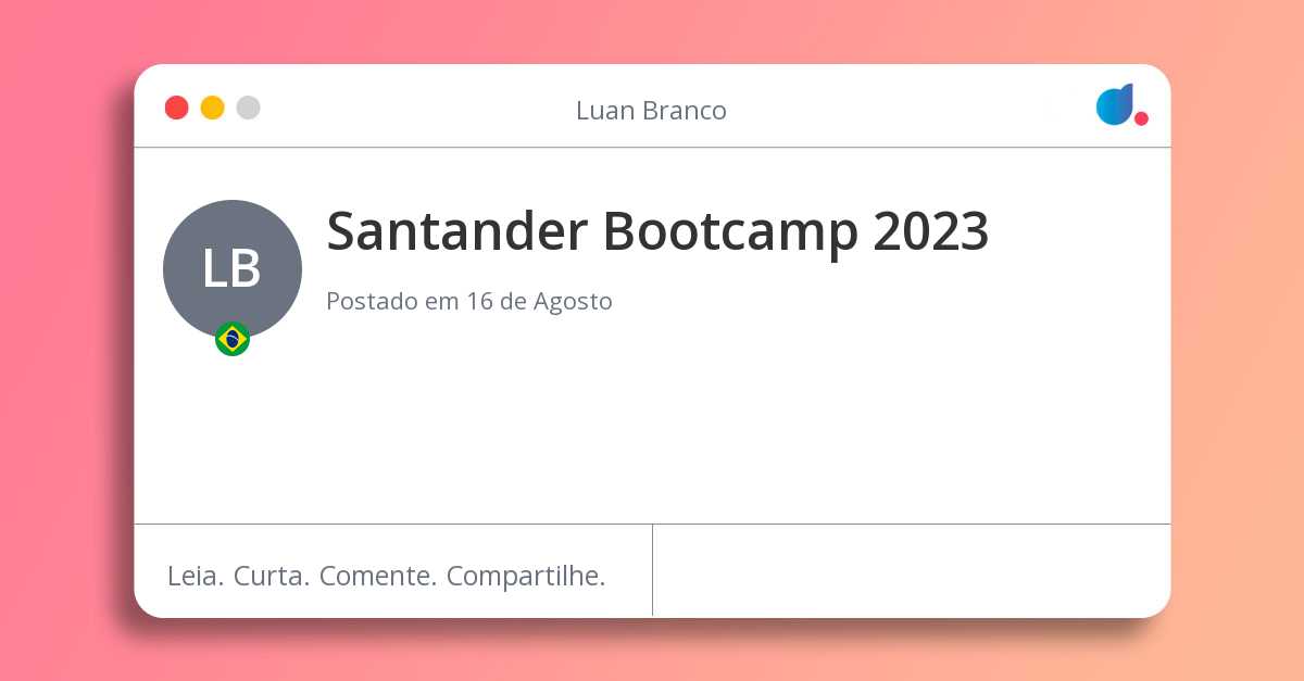 Santander Bootcamp 2023