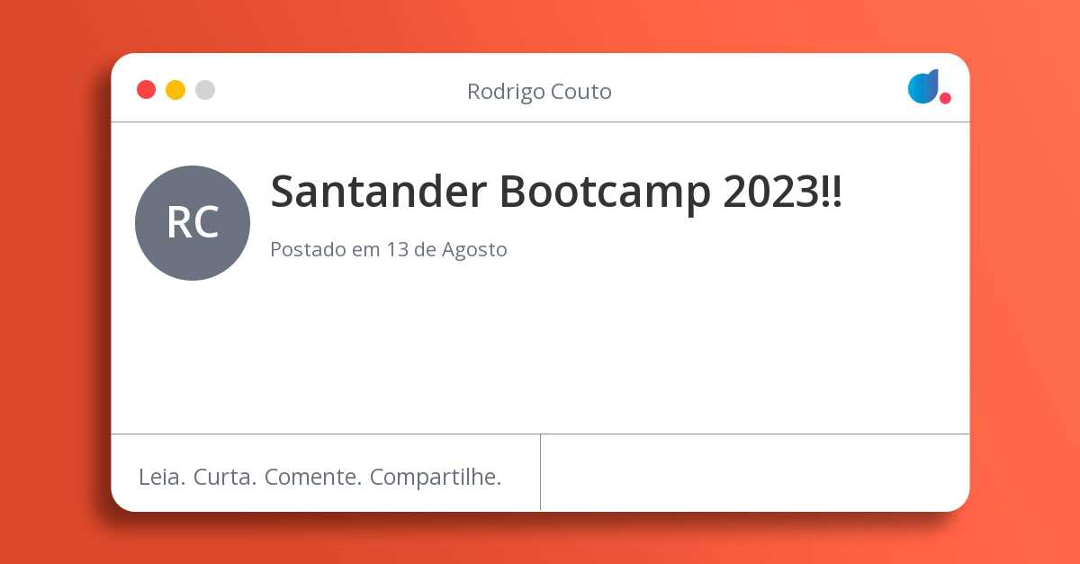 Santander Bootcamp 2023!!
