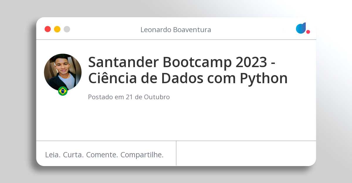 Santander Bootcamp 2023 - Ciência de Dados com Python