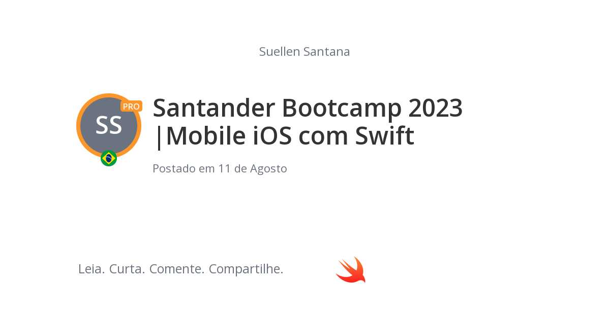 Santander Bootcamp 2023 |Mobile iOS com Swift