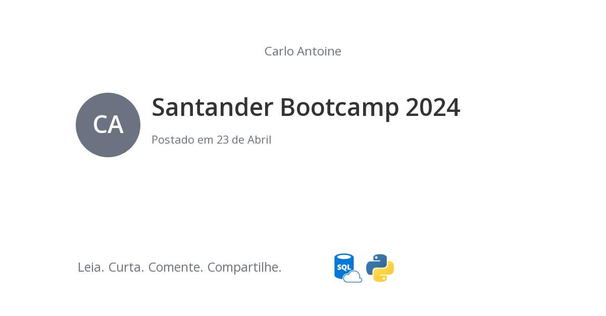Santander Bootcamp 2024