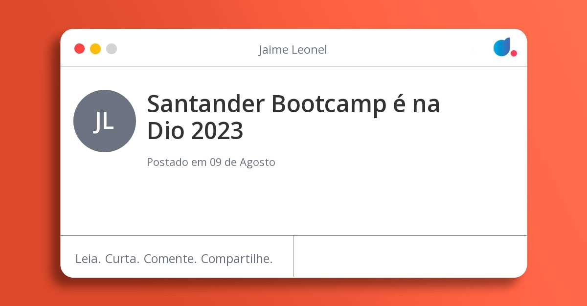 Santander Bootcamp é na Dio 2023