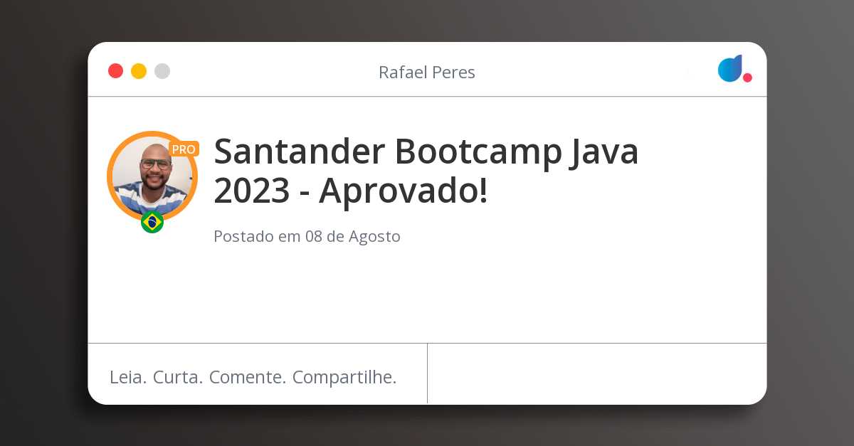 Santander Bootcamp Java 2023 - Aprovado!