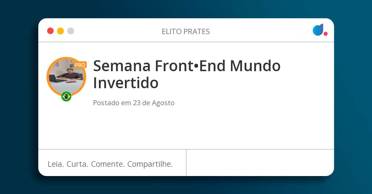 Semana Front•End Mundo Invertido