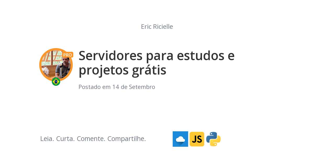 Servidores para estudos e projetos grátis