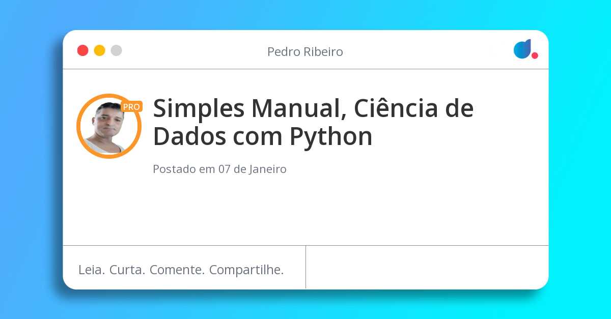 Simples Manual, Ciência de Dados com Python
