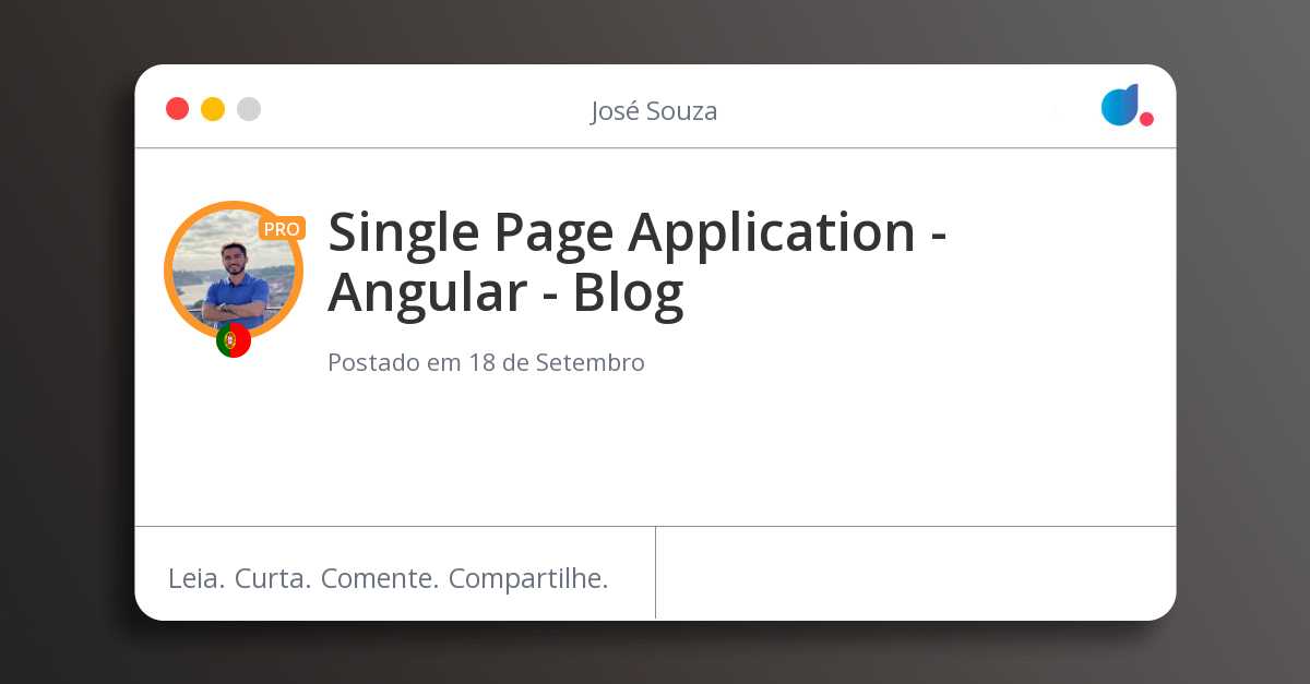 Single Page Application - Angular - Blog Single Page Application - Angular - Blog