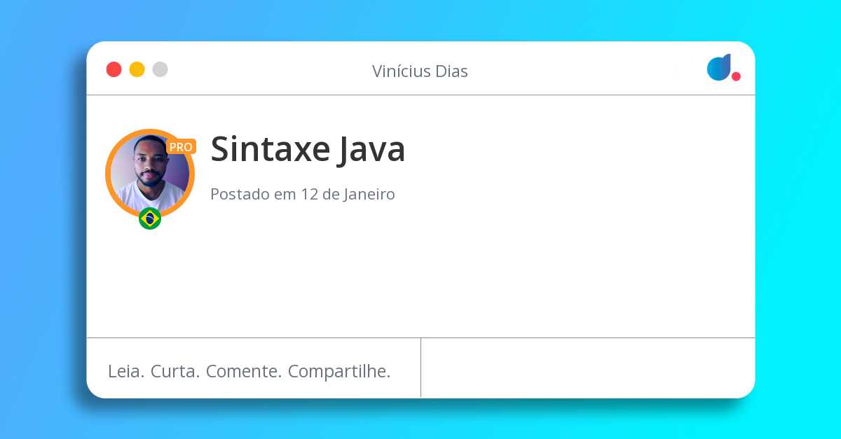 Sintaxe Java