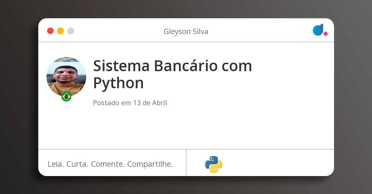 Sistema Bancário com Python