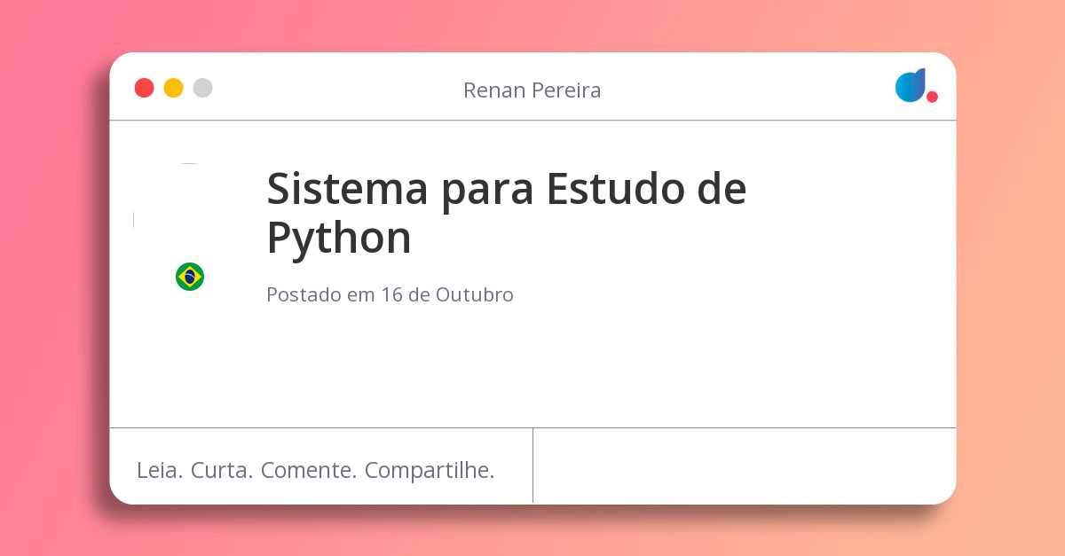 Sistema para Estudo de Python