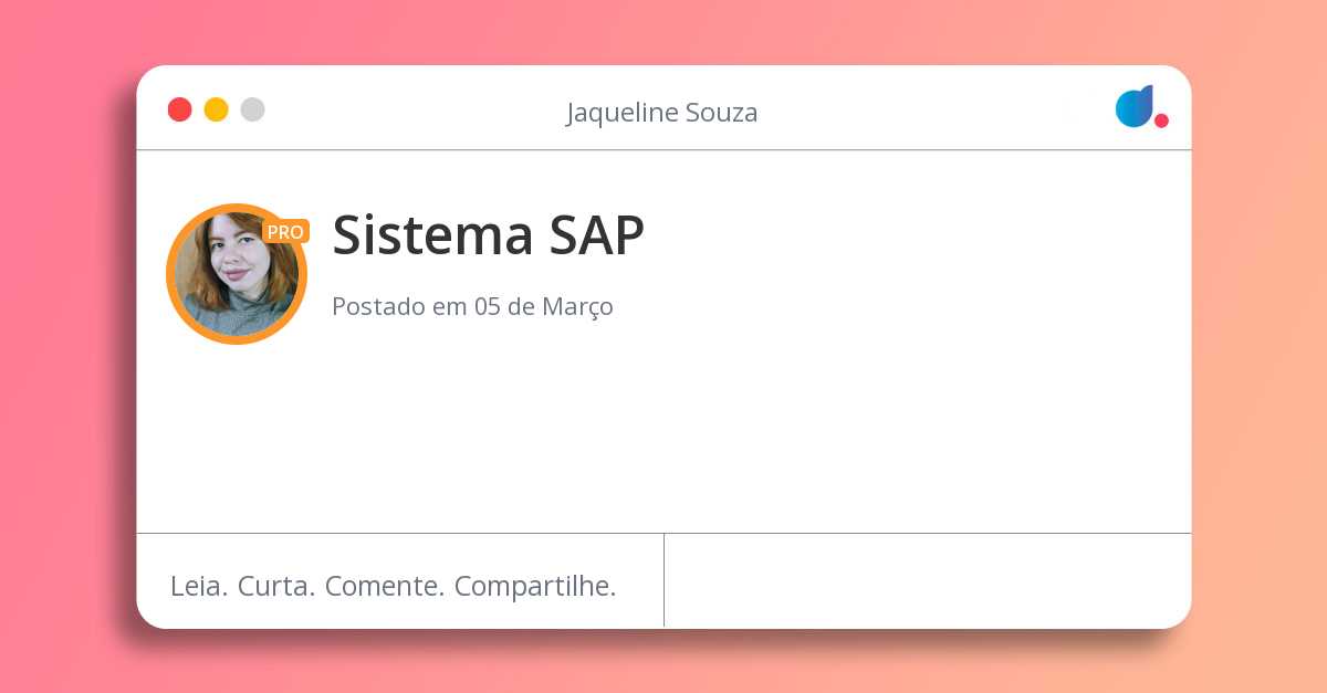 Sistema SAP | Jaqueline Cristine | DIO