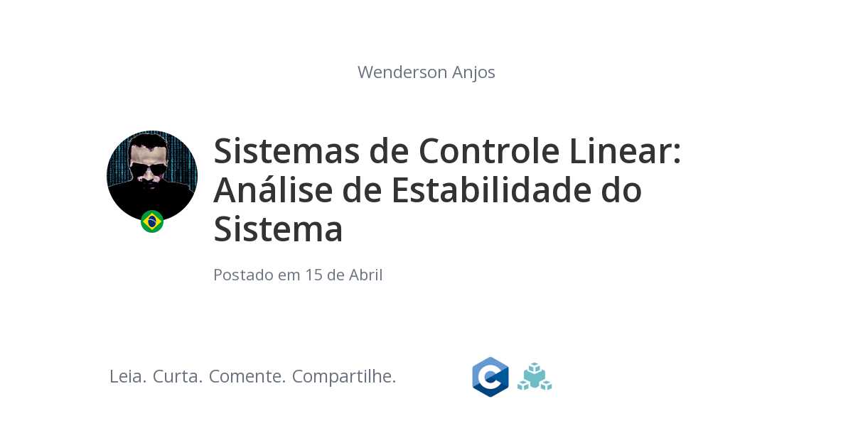 Sistemas de Controle Linear: Análise de Estabilidade do Sistema