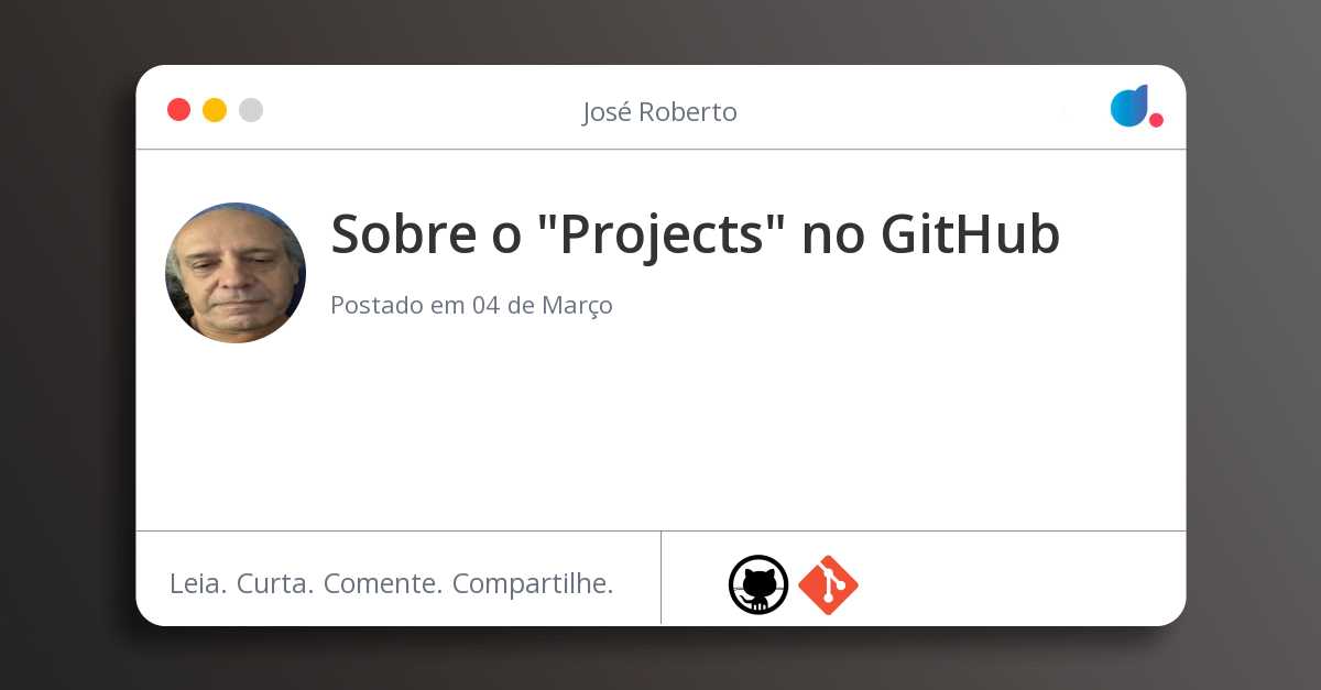 Sobre o "Projects" no GitHub