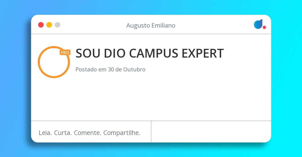 SOU DIO CAMPUS EXPERT