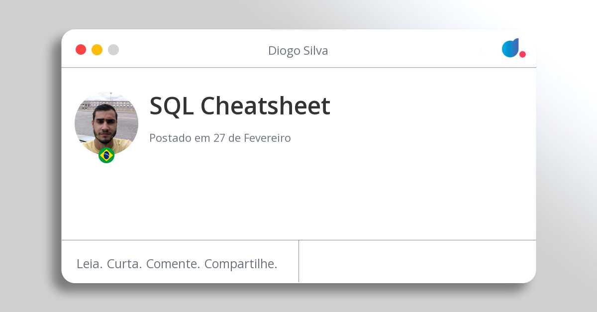 Sql Cheatsheet 7450