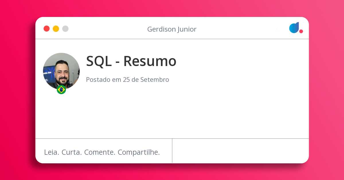 SQL - Resumo