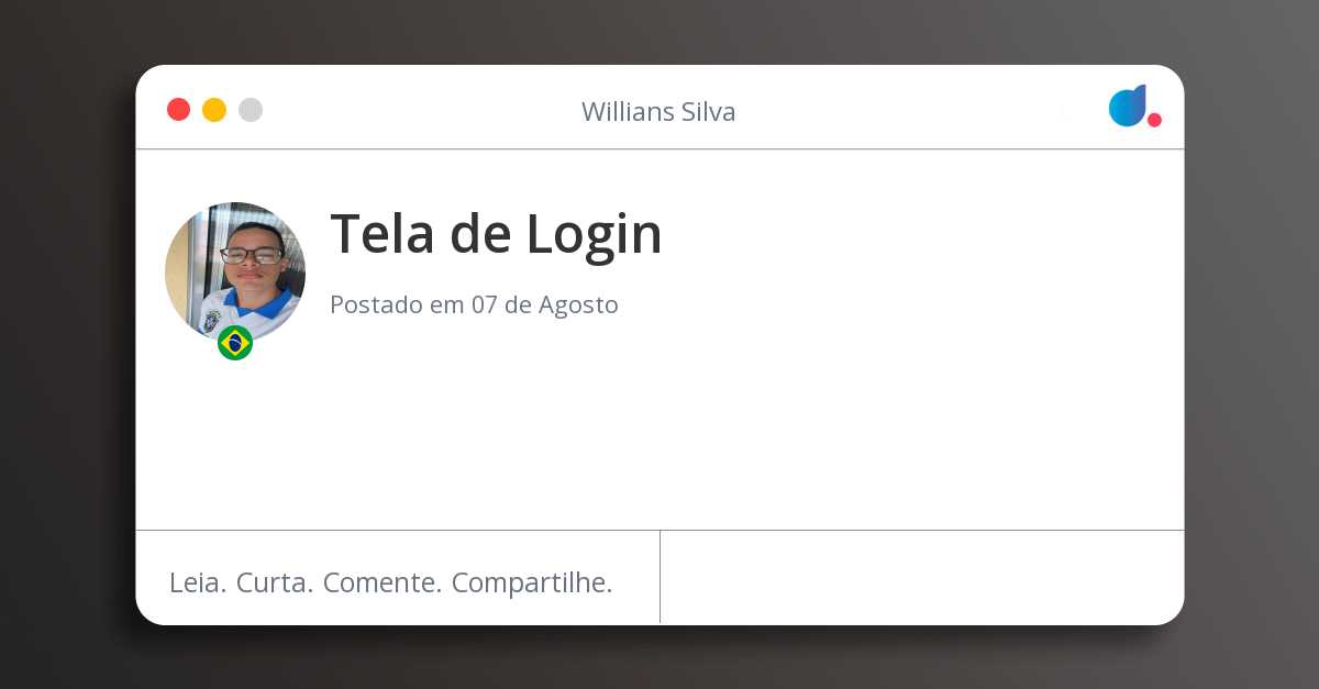 Tela de Login