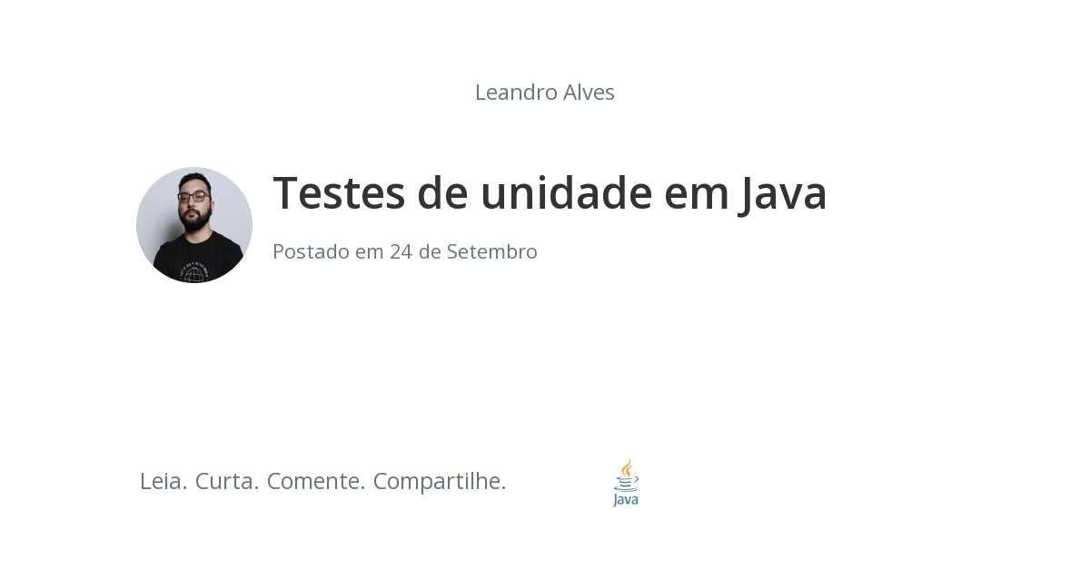 Testes de unidade em Java