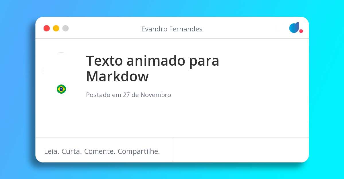 Texto animado para Markdow