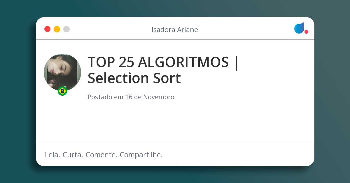 TOP 25 ALGORITMOS | Selection Sort