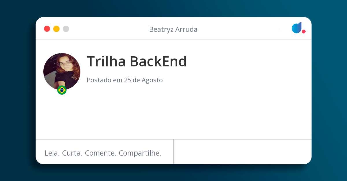 Trilha BackEnd
