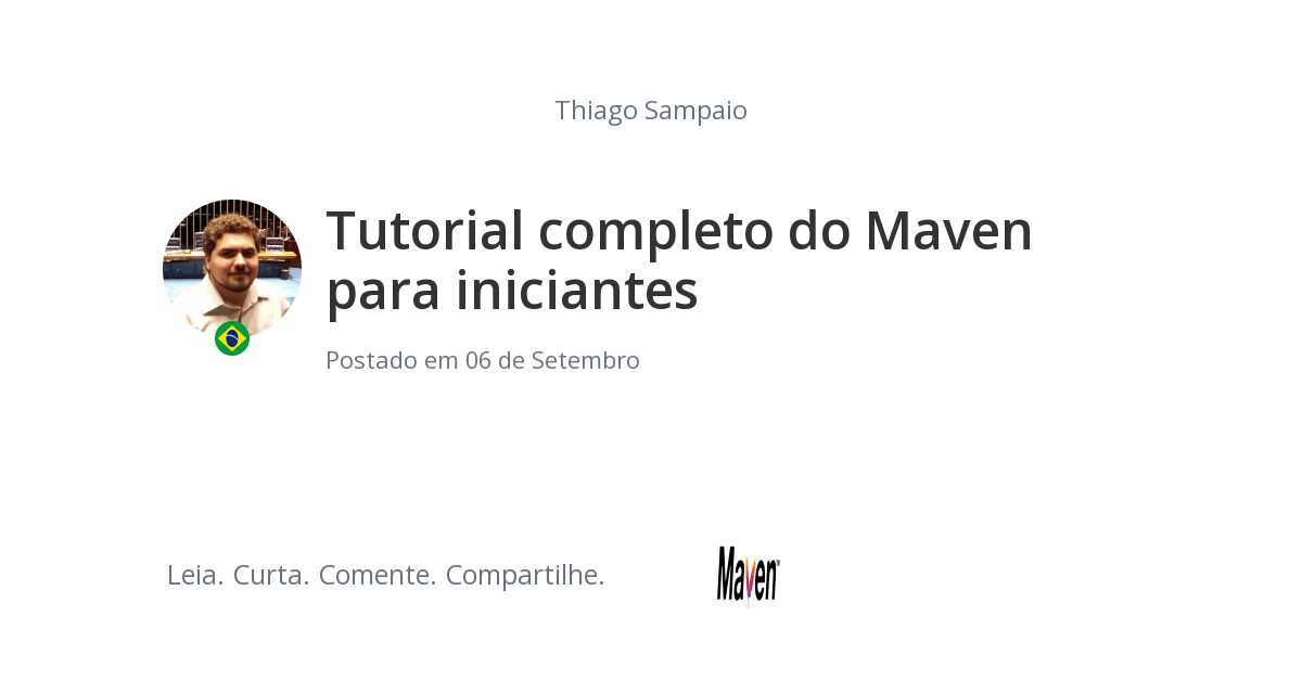 Tutorial completo do Maven para iniciantes