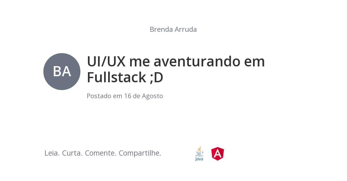 UI/UX me aventurando em Fullstack ;D