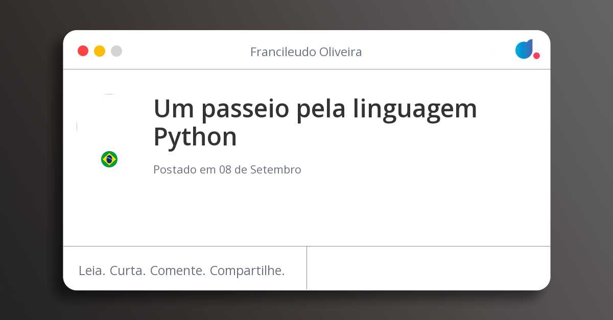 Um passeio pela linguagem Python