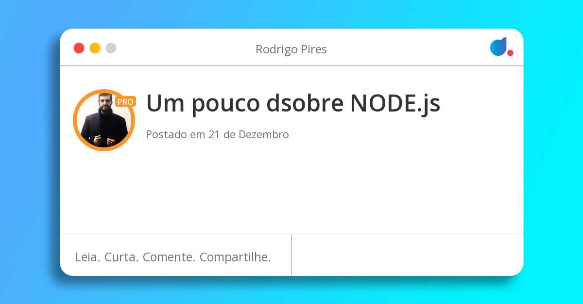 Um pouco sobre NODE.js