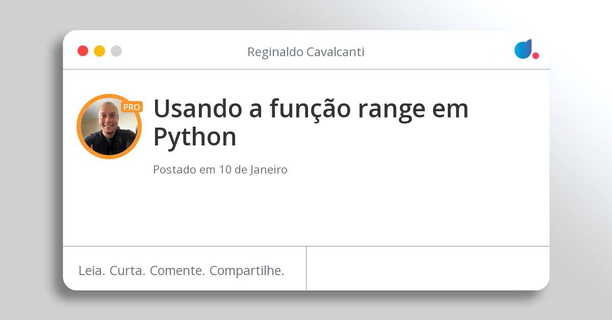 Usando a função range em Python Usando a função range em Python