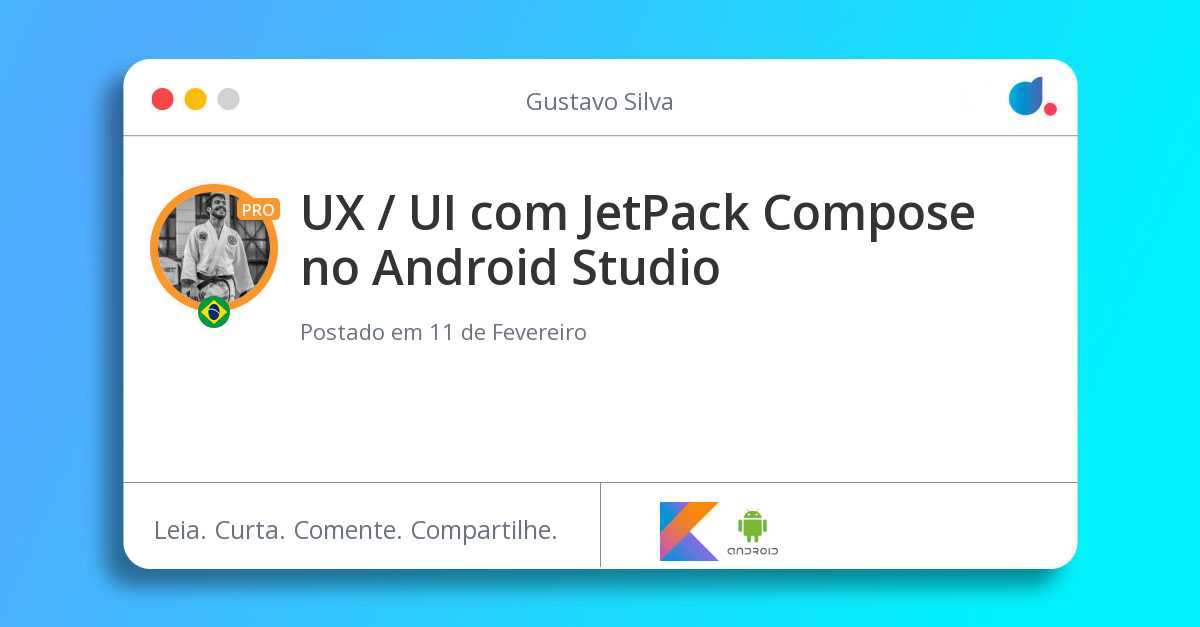 UX / UI com JetPack Compose no Android Studio