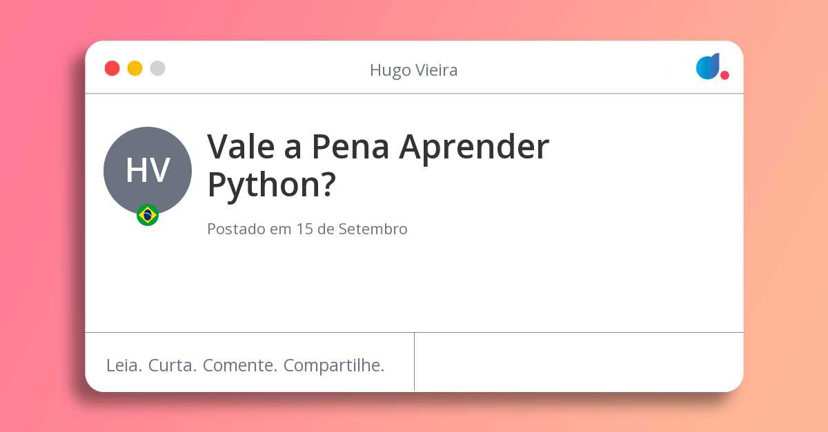 Vale a Pena Aprender Python?