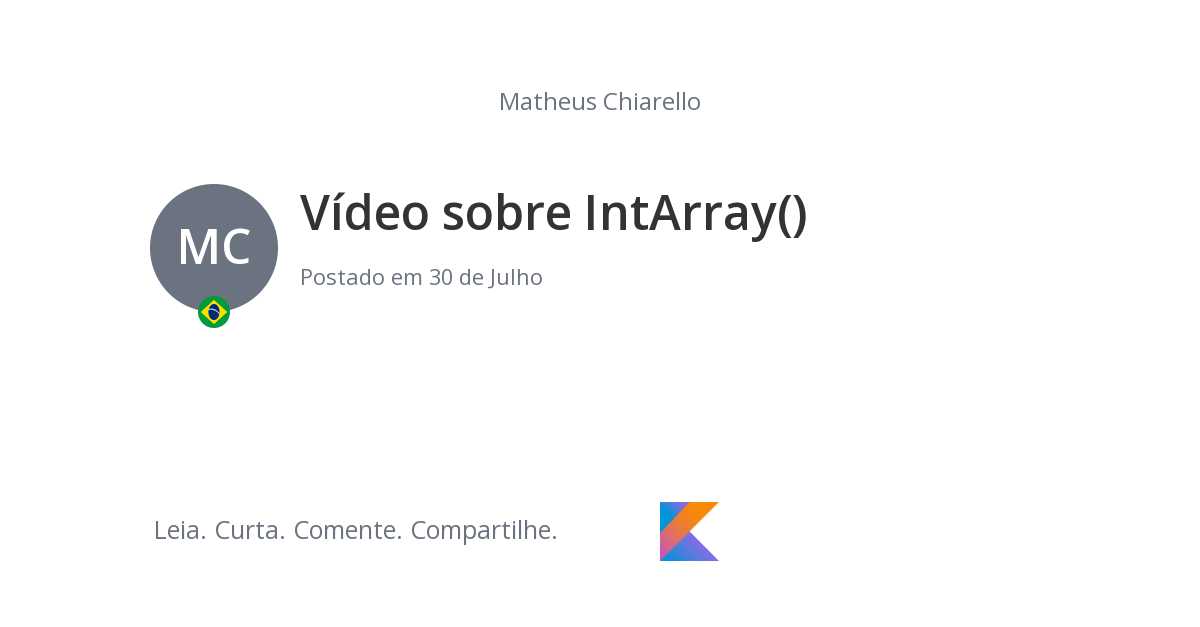 Vídeo sobre IntArray()