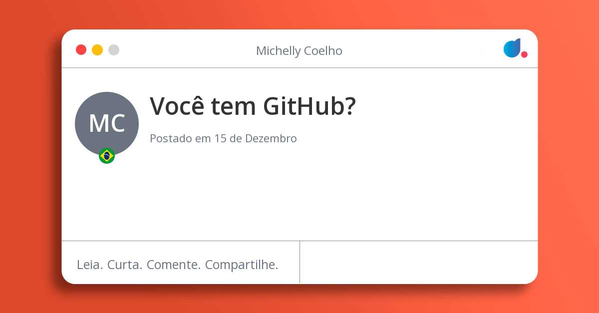 Você tem GitHub?