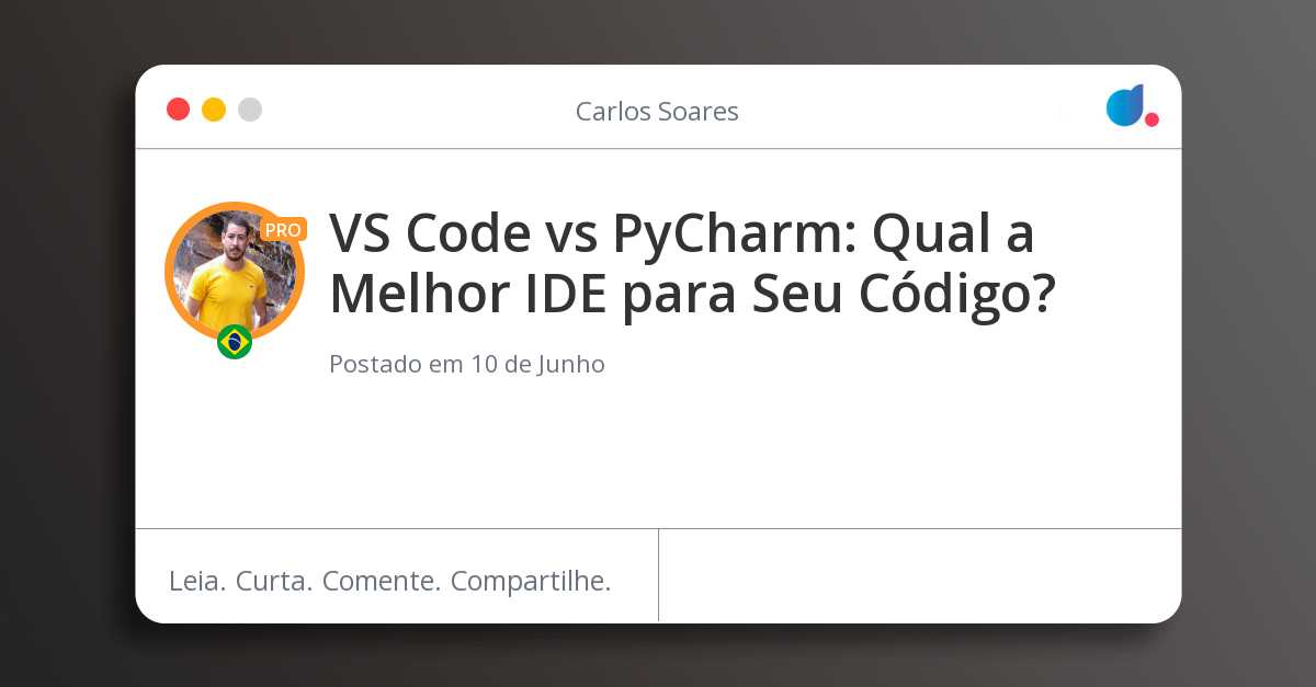 VS Code vs PyCharm: Qual a Melhor IDE para Seu Código? | Carlos CGS ... VS Code vs PyCharm: Qual a Melhor IDE para Seu Código? | Carlos CGS ...