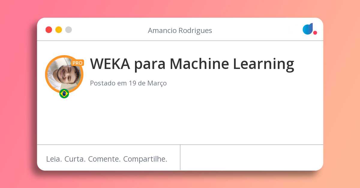 WEKA para Machine Learning