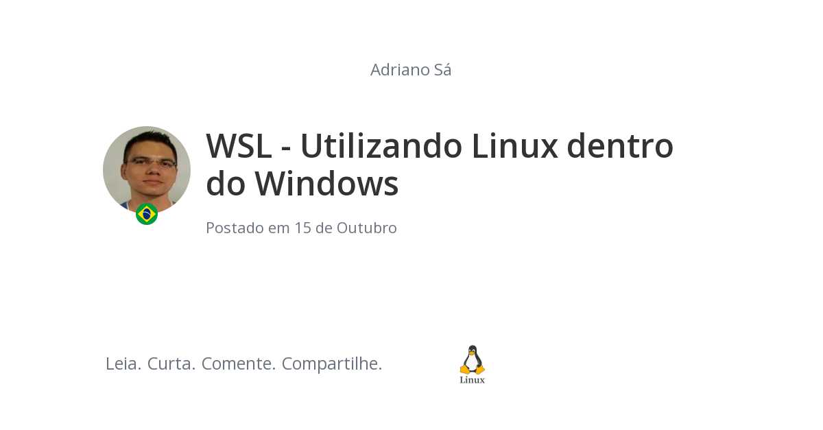 WSL - Utilizando Linux dentro do Windows