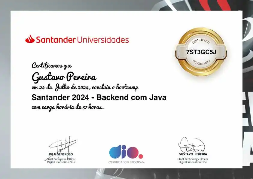 Gustavo Pereira - Desenvolvedor Fullstack | Java | C# | JavaScript | PHP | Python ...